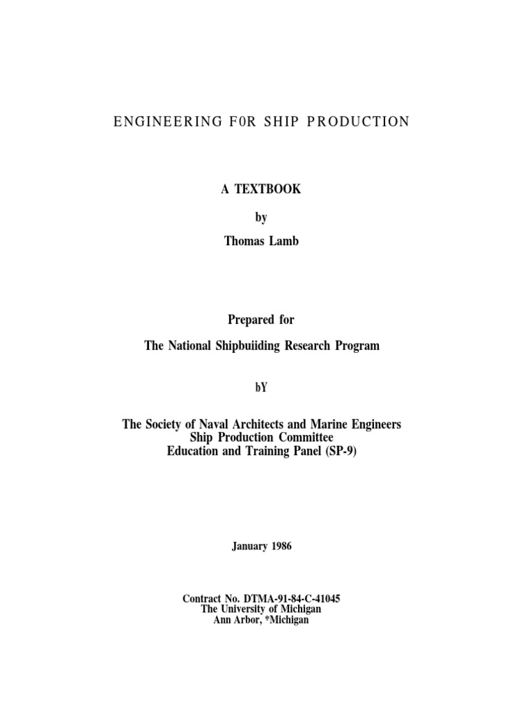 Engineering For Ship Production Pdf