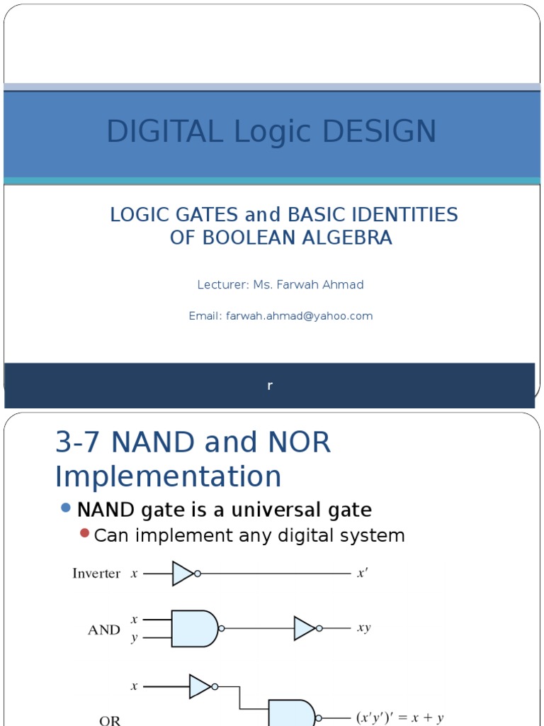 Nand and Nor Implementation | PDF