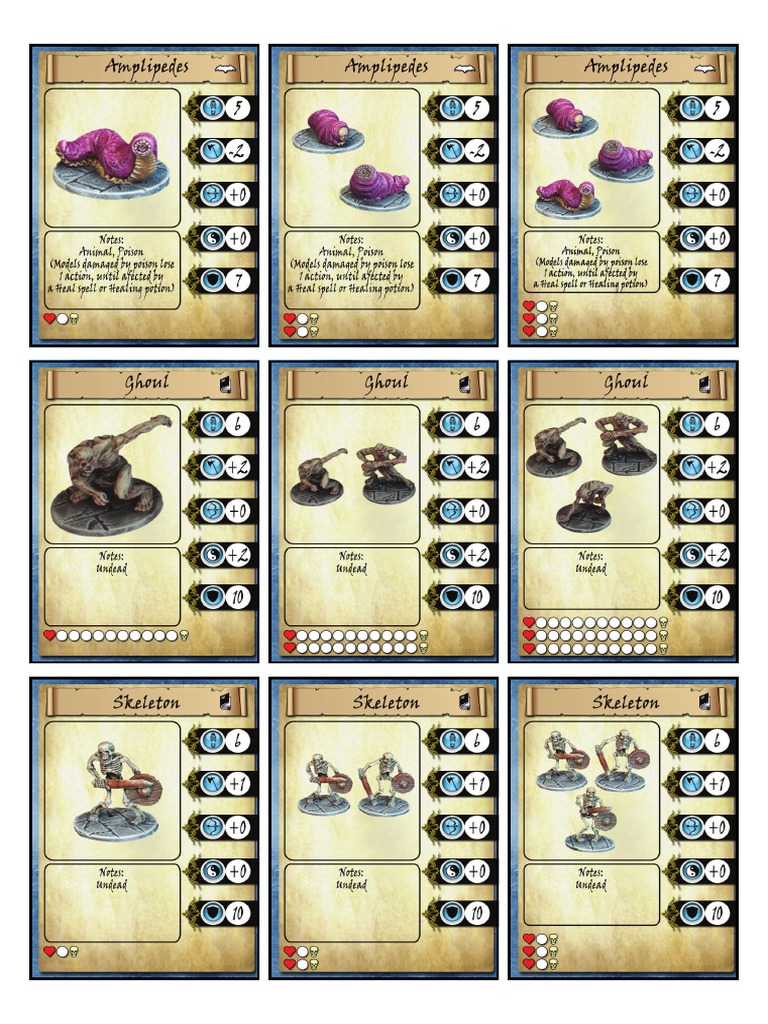 Frostgrave Cards