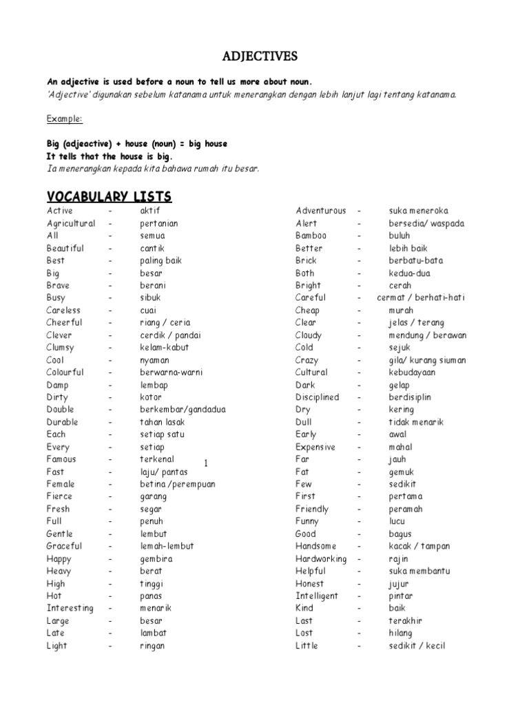 Adjectives | PDF | Adjective | Grammar