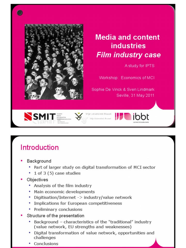 Media and Content Industries: Film Industry Case | PDF | Digital ...