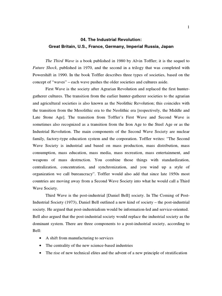 The Industrial Revolution PDF | PDF | Economic Growth | Economies