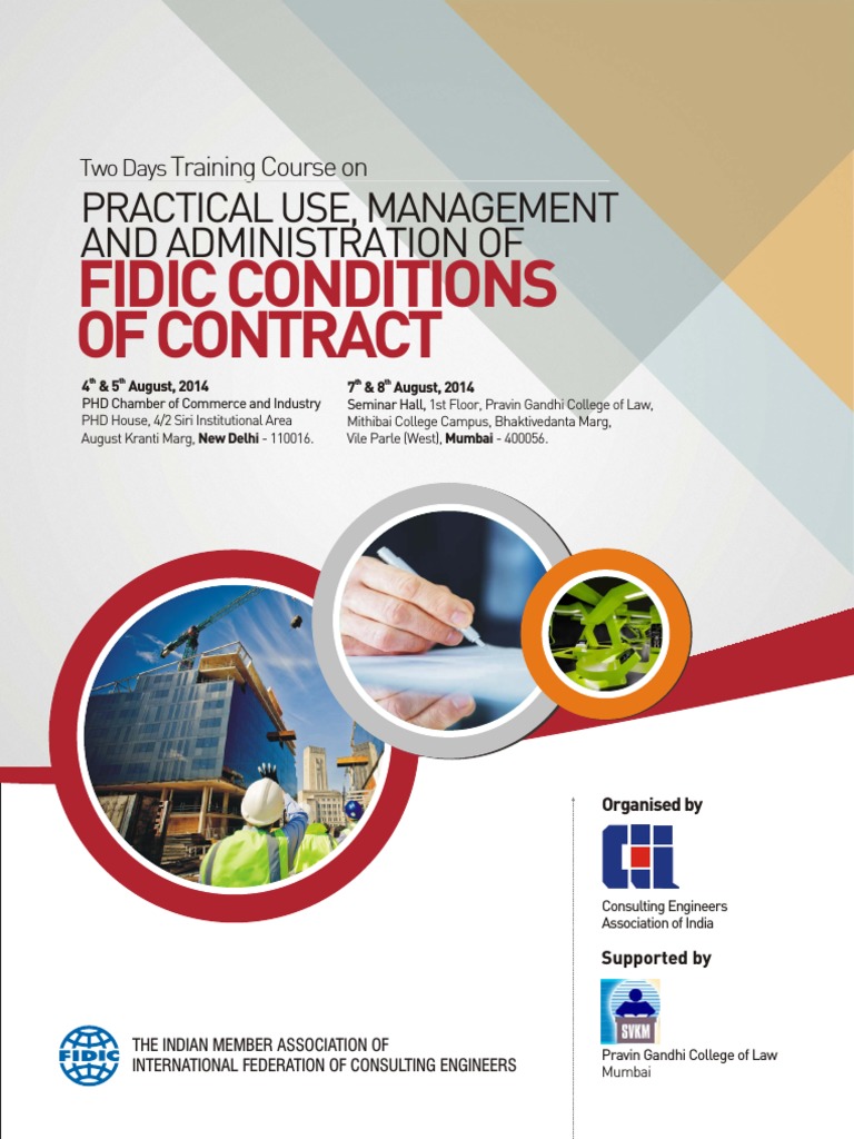 FIDIC Seminar Brochure | PDF | Arbitration | Engineer