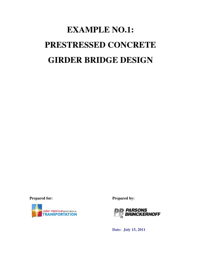 LRFD Design Example | Prestressed Concrete | Beam (Structure)