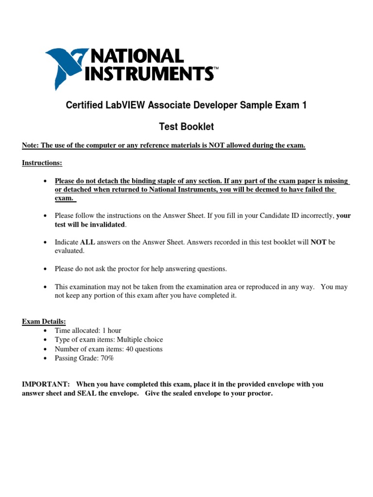 CLAD Sample Exam 1 PDF | PDF | Control Flow | Test (Assessment)