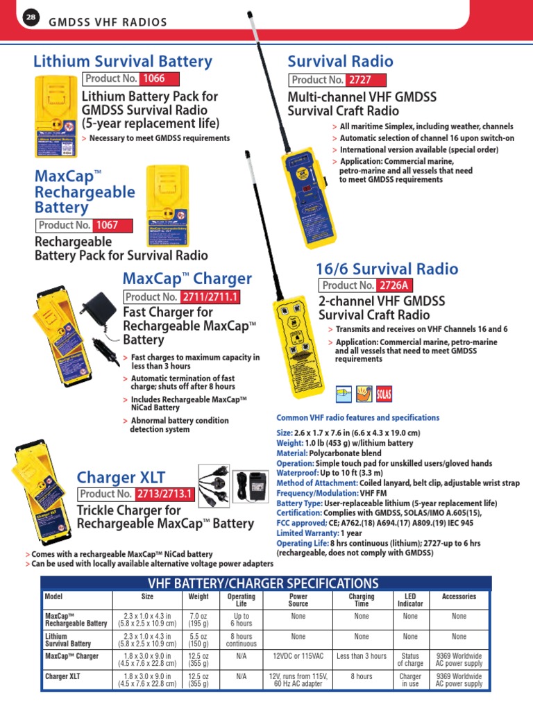 Acr Gmdss VHF Radio Range | PDF