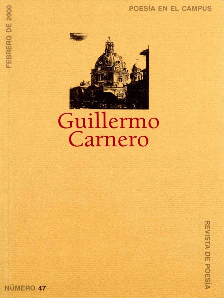 Guillermo Carnero: Vida y Obra | PDF | Poesía | Autor