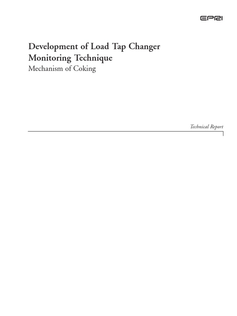 Development of LTC Monitoring Technique Coking | PDF | Microscopy | X ...