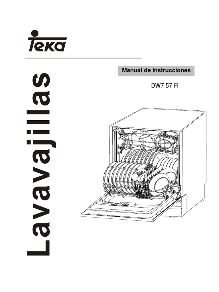 Manual Uso y Seguridad Lavavajillas | PDF | Lavavajillas | Enchufes y tomas de corriente alterna