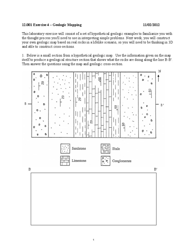 MIT12 001F13 Ex4 Geolo Map PDF | PDF