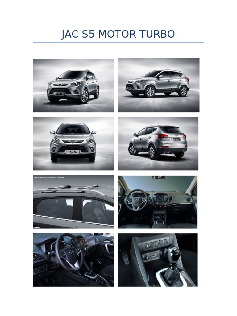 Especificaciones Jac s5 Motor Turbo | PDF