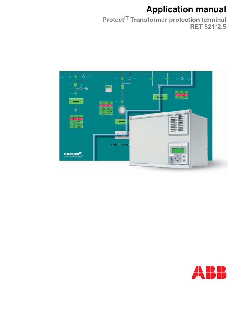 ABB- Application Manual Transformer Protection Terminal RET 521 2.5 ...