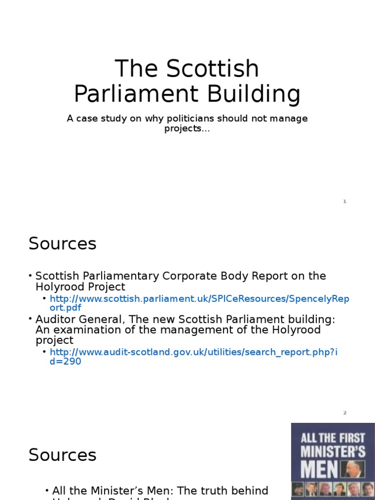 The Scottish Parliament Building: A Case Study On Why Politicians ...
