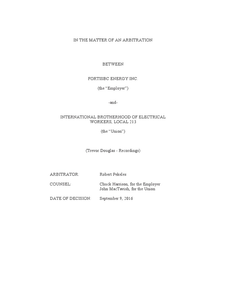 Fortis BC Implied Undertaking Case | PDF | Mediation | Discovery (Law)