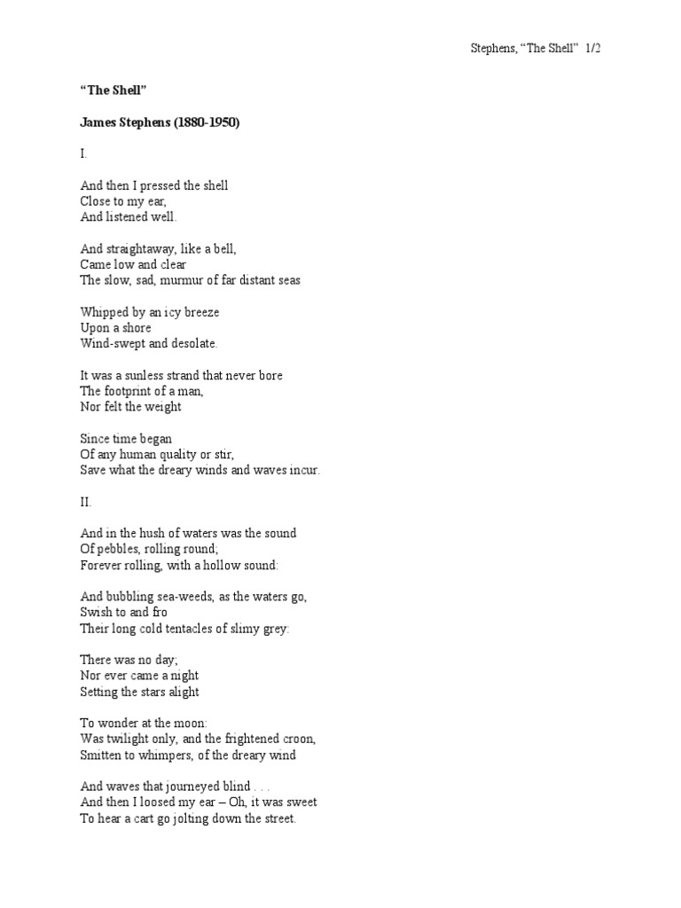 Stephens, The Shell | PDF