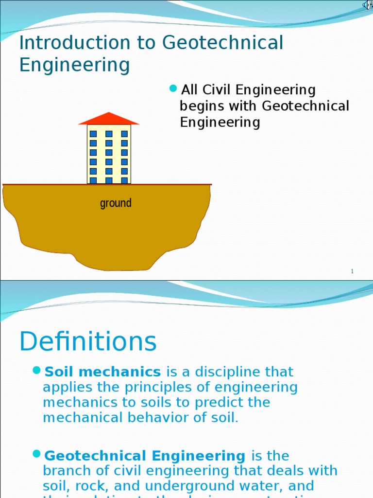 Introduction To Geotechnical Engineering | PDF | Deep Foundation | Geotechnical Engineering