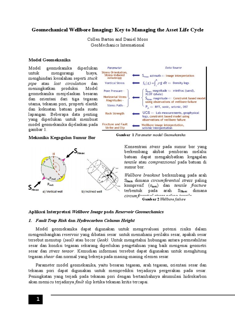 Geomekanika Sumur Bor dan Tekanan Pori | PDF | Sains & Matematika