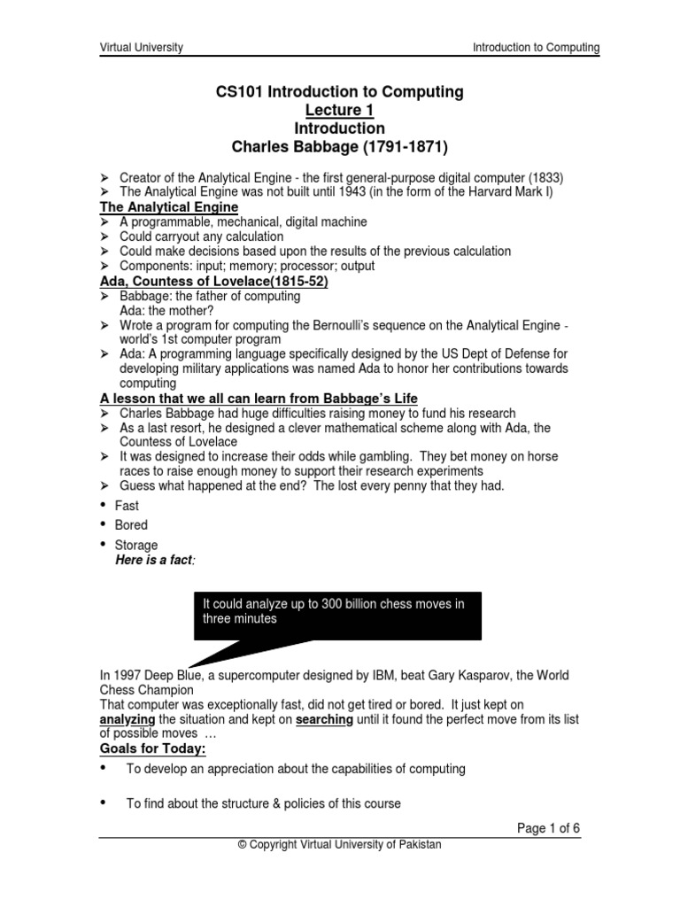 Lesson 1 Vu cs101 PDF | PDF | Computer Program | Programming