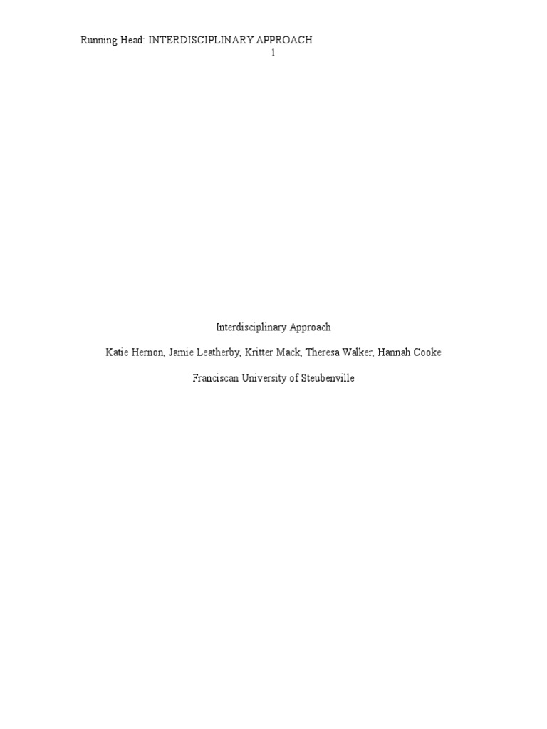 Interdisciplinary Approach - Unit | PDF | Project Based Learning ...