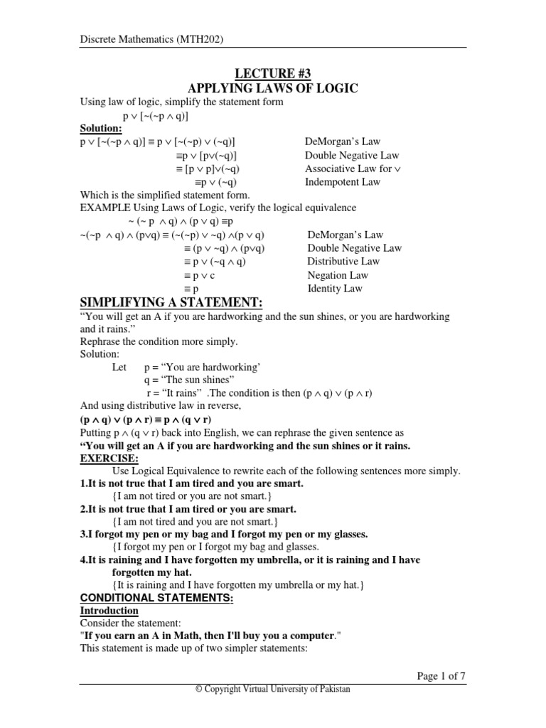 Math Handout 03 | PDF | Metalogic | Mathematical Logic
