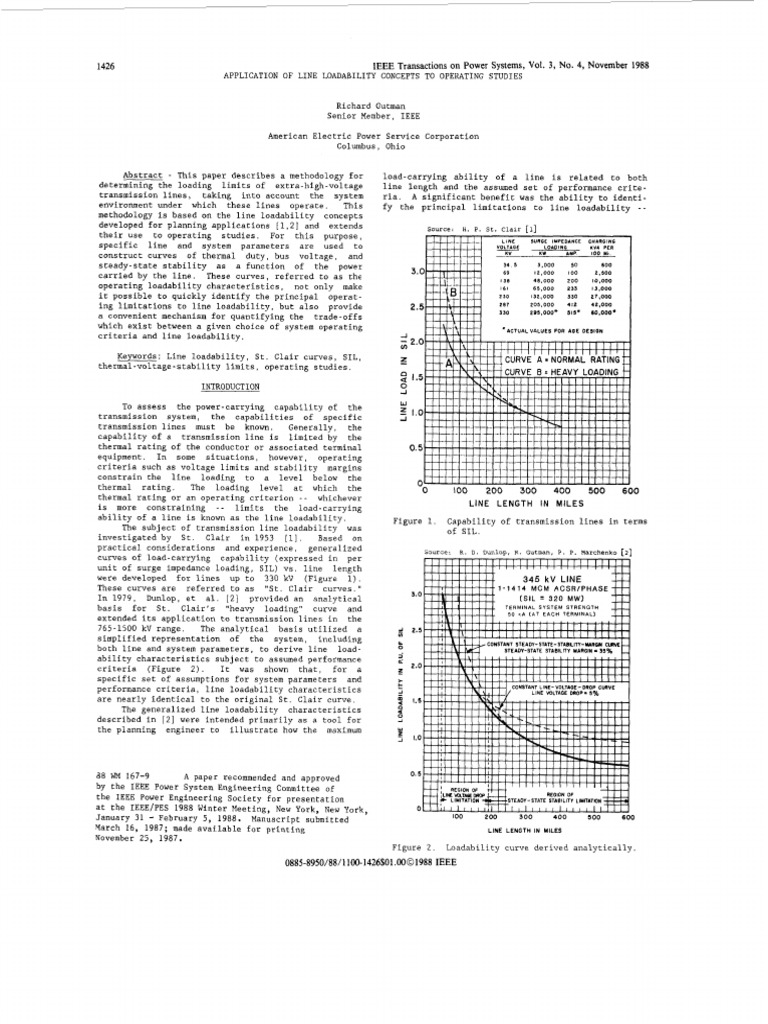 1426 IEEE Transactions Power Systems, Vol. 3, No. 4, November 1988 | Download Free PDF ...