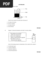 Level Past Paper Questions - Physics O: TOPIC-6 Pressure PAPER-1 ...