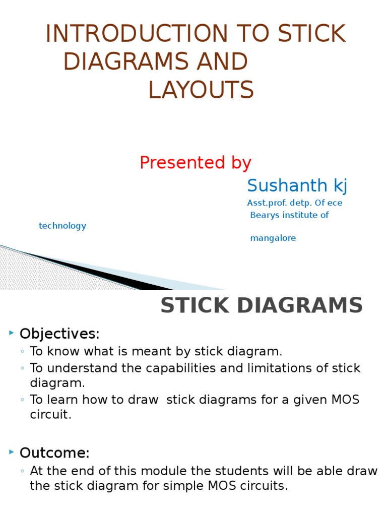 Basics of Stick Diagrams and Layouts | PDF | Mosfet | Electrical Circuits