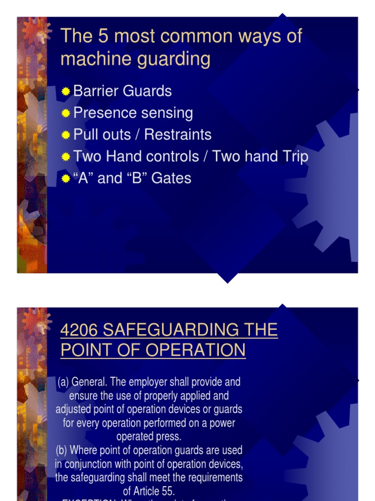 Machine Guarding | Safety | Machines