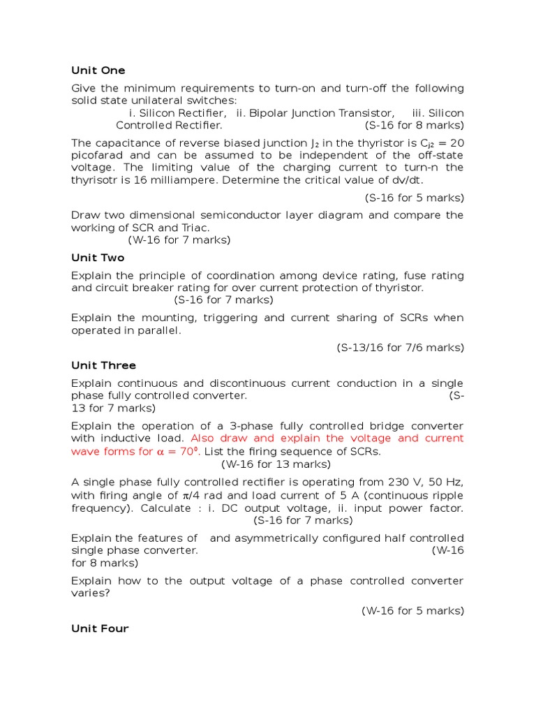 Power (EE) Questions | PDF