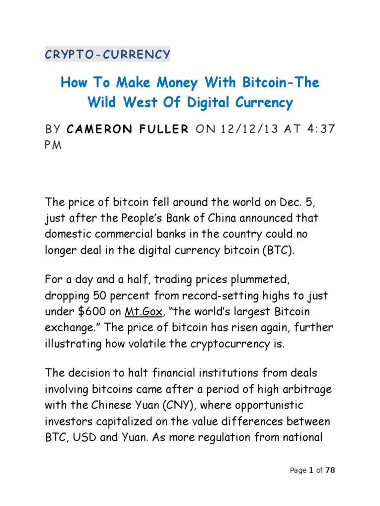 Bit Coin | PDF | Blockchain (Database) | Bitcoin