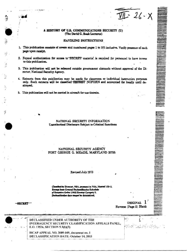 Nsa History Comsec 1 | PDF | Cryptanalysis | Cryptography