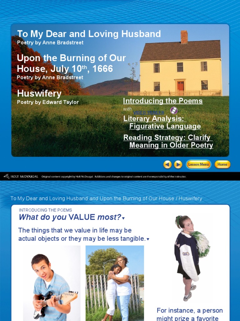 To My Dear and Loving Husband | PDF | Poetry | Linguistics