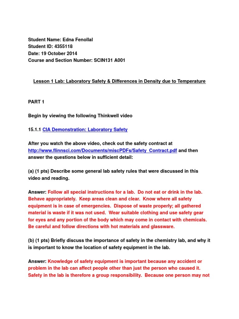 Introduction To Chemistry Lab - 01 | PDF | Laboratories | Water