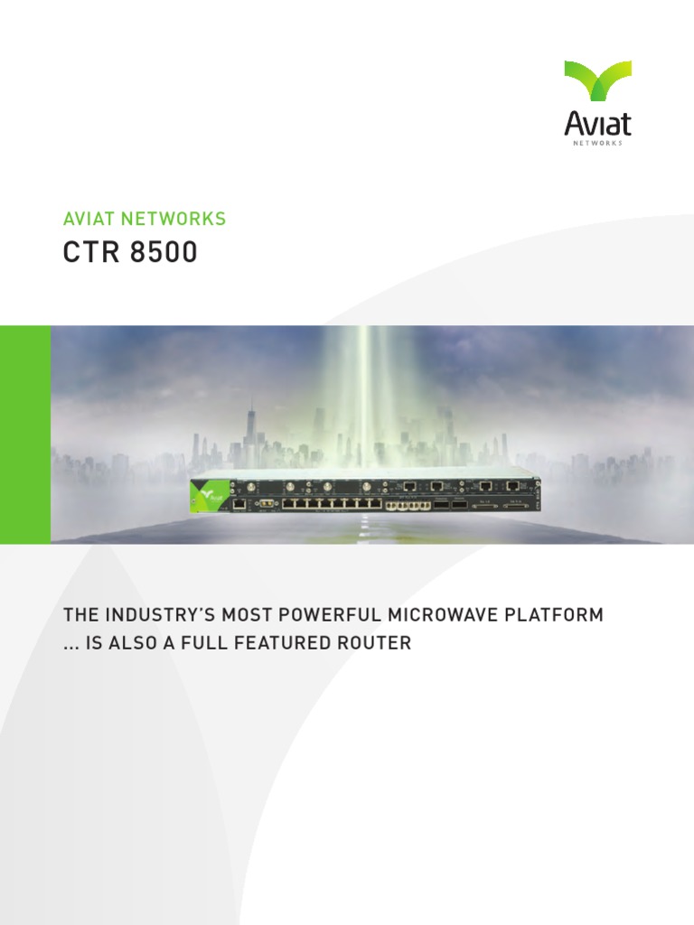 CTR 8500 - Platform Brochure - March 2014 | PDF | Computer Network ...