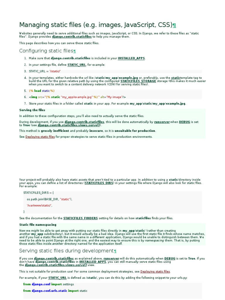 Managing Static Files Django Pdf Directory Computing Computer 1761