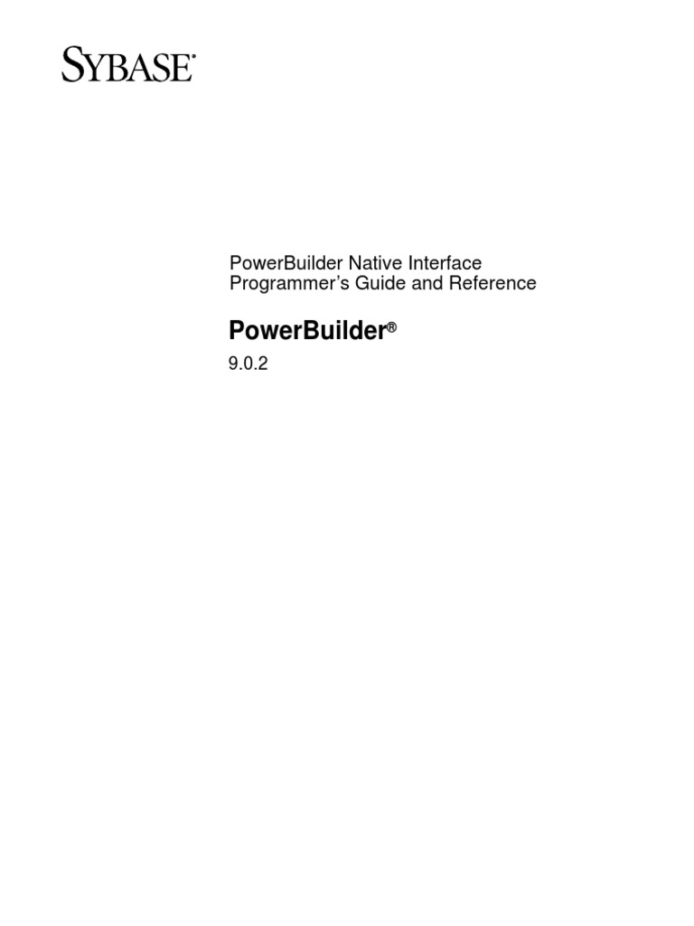 PowerBuilder Native Interface Programmer's Guide and Reference Power Builder 9.0.2 | PDF | Class ...