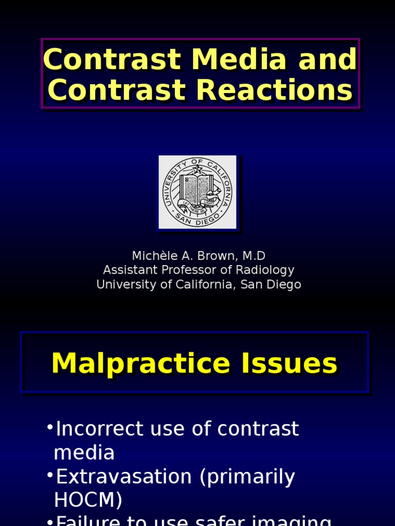 Contrast Reactions HSG | PDF | Clinical Medicine | Medical Specialties