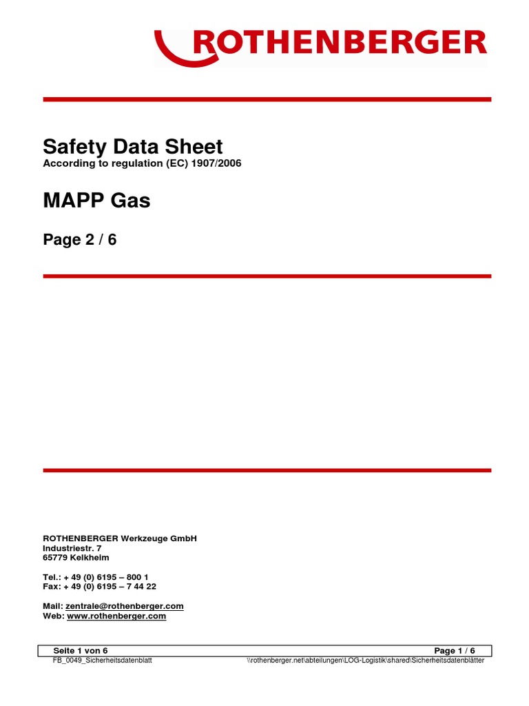 MSDS Mappro | PDF | Chemistry | Materials