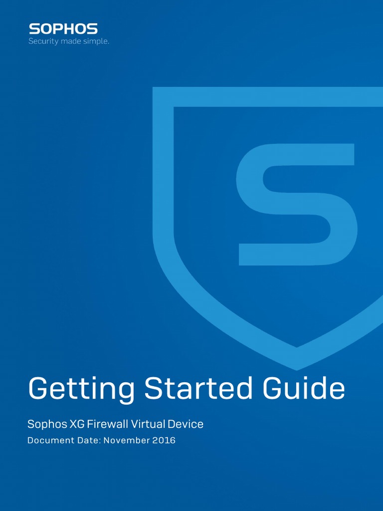 Sophos Firewall Virtual Appliance Getting Started Guide Pdf Pdf