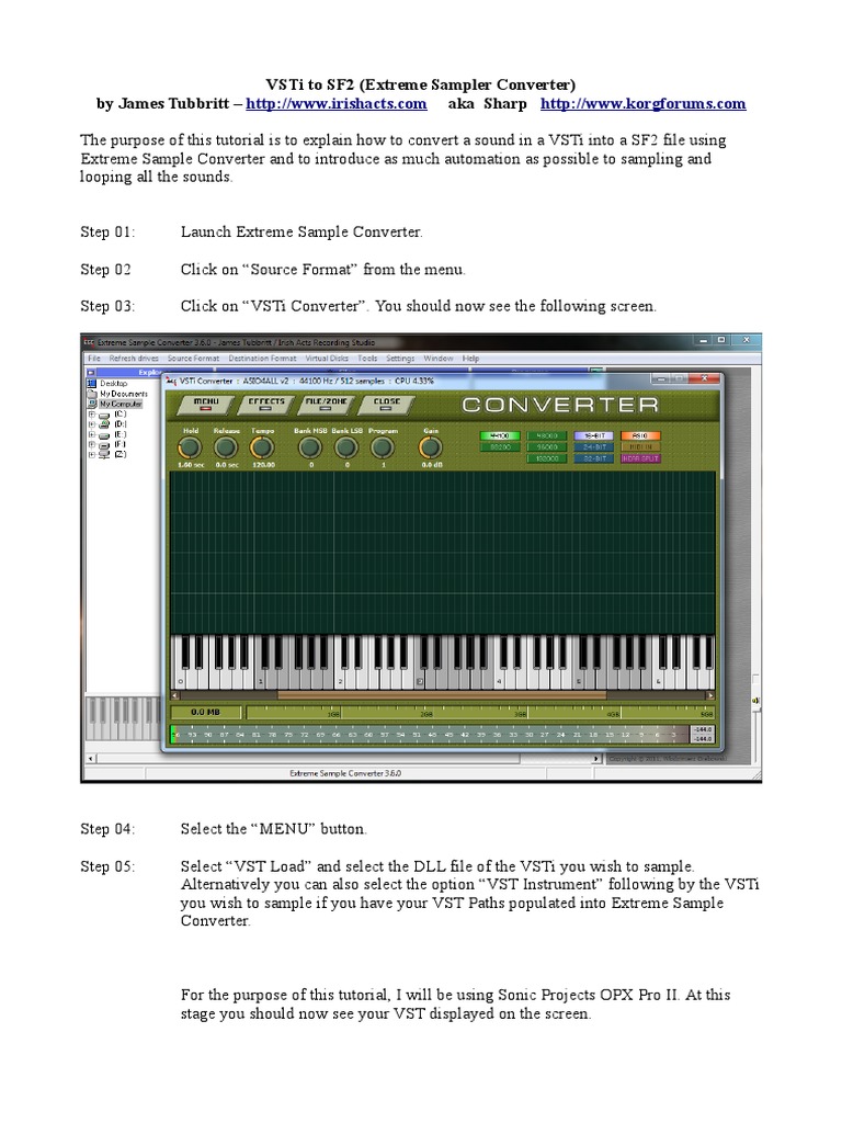 VST sf2 PDF | PDF | Sampling (Signal Processing) | Media Technology