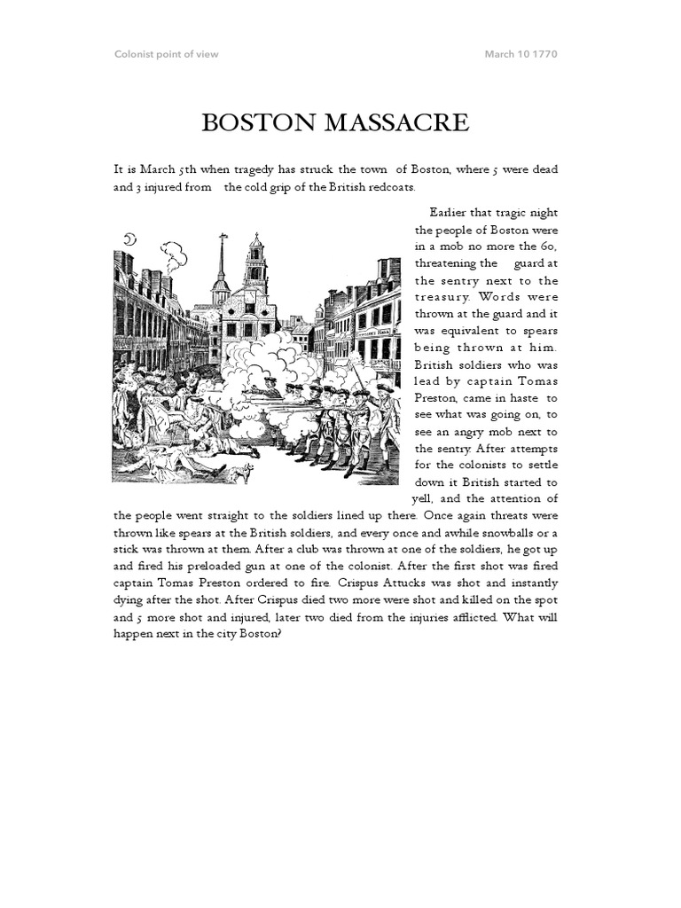 Boston Massacre | PDF