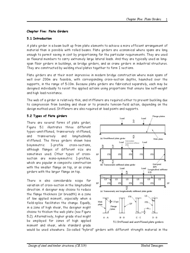 Understanding Plate Girders in Construction | PDF | Buckling ...