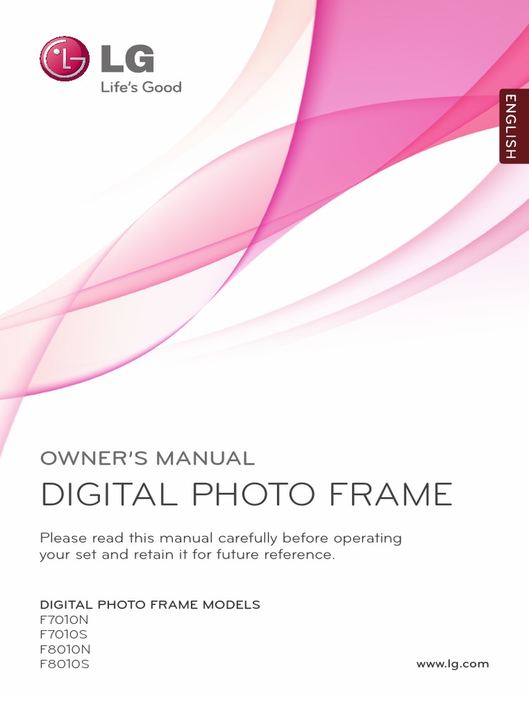 LG Digital Photo Frame Manual | PDF | Secure Digital | Usb