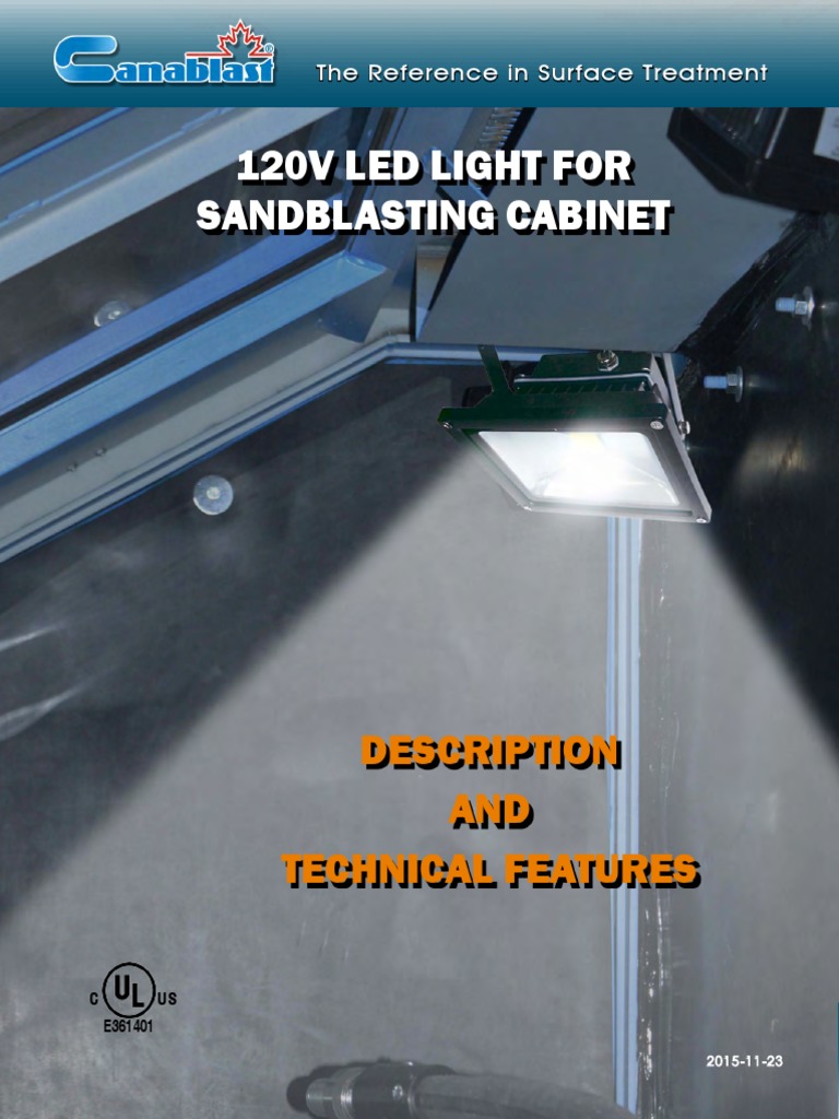 Canablast LED Sandblast Light For Cabinet en | PDF