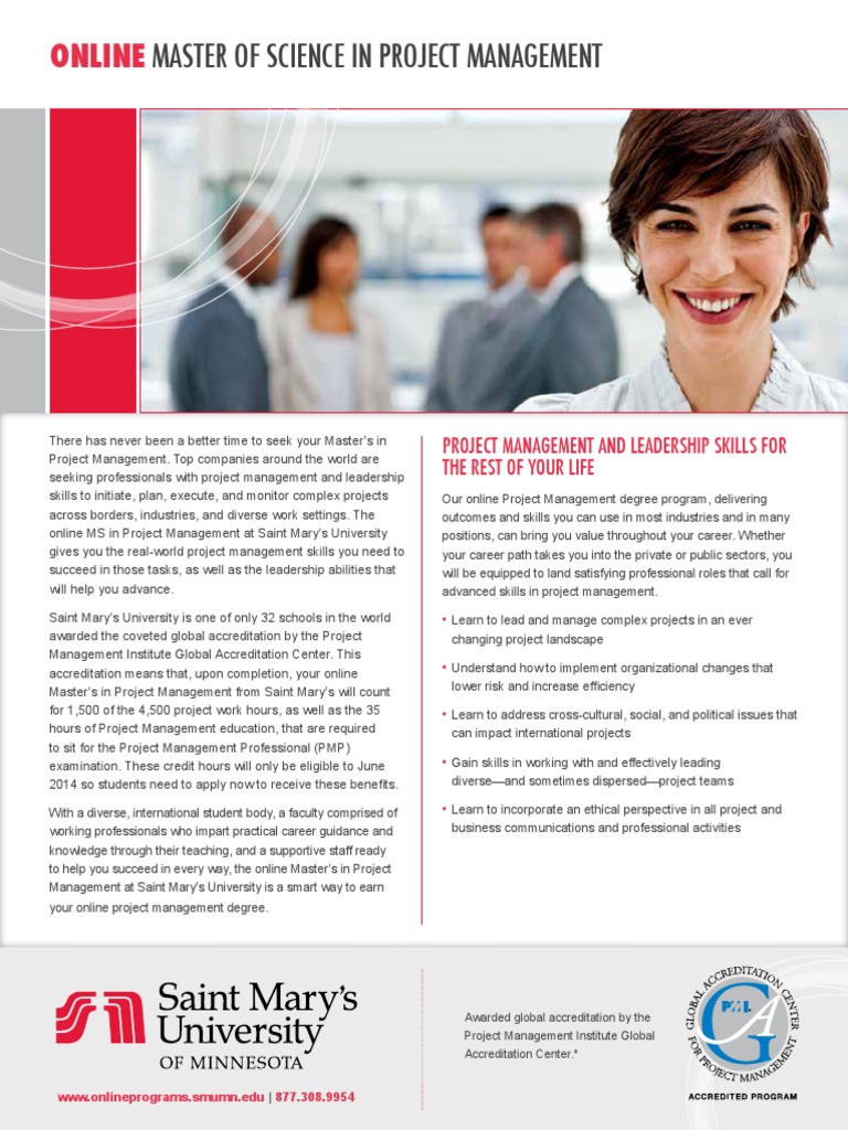 Online Master of Science in Project Management | PDF | Project ...