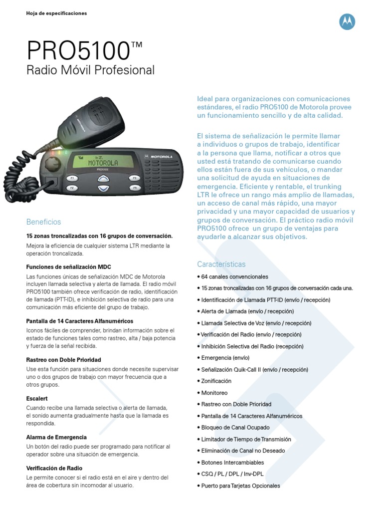 Pro 5100 | PDF | Frecuencia ultra alta | Radio