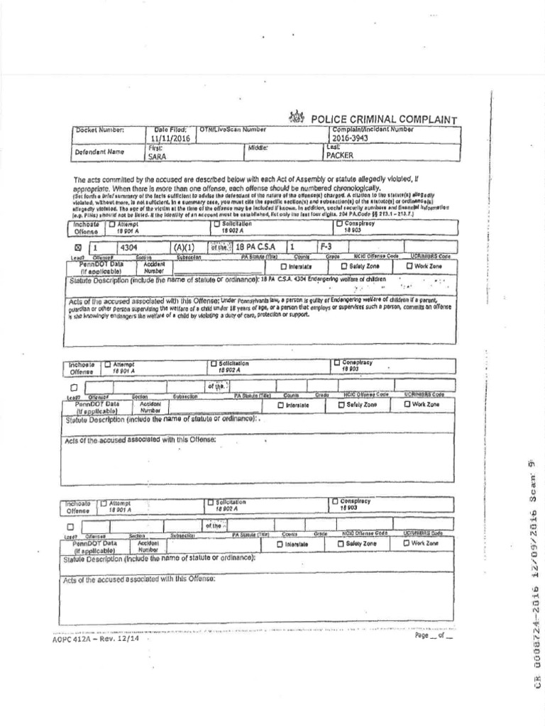 Sara Packer Complaint | PDF