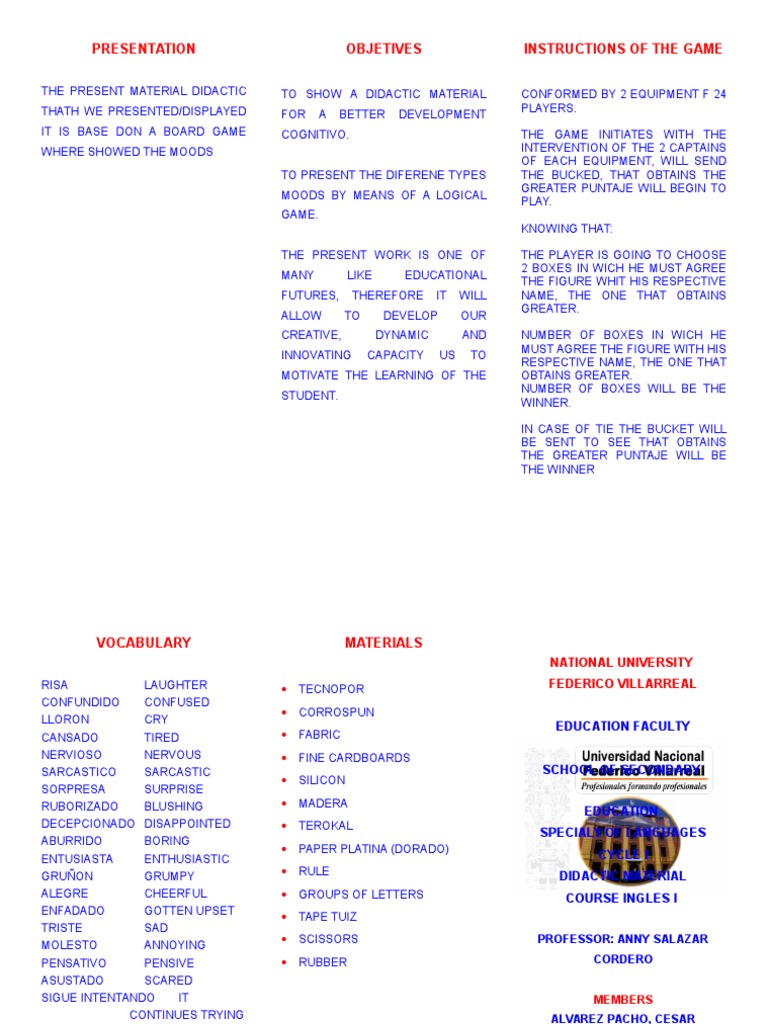 Triptico English | PDF