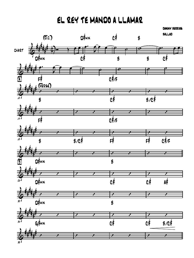 Charts El Rey Te Mando A Llamar by Lead - Piano | PDF