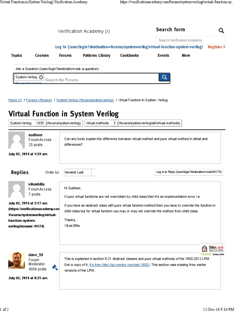 Difference Between Virtual and Pure Virtual Method | PDF